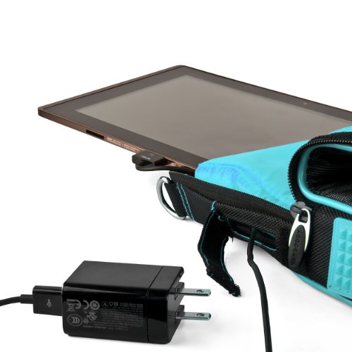 11" 12-inch Laptop Messenger Carrying Case Bag for Surface Pro 8 X 13, 7 12.3", Go 3 2 10.5", Laptop Go 12.4" (Blue)