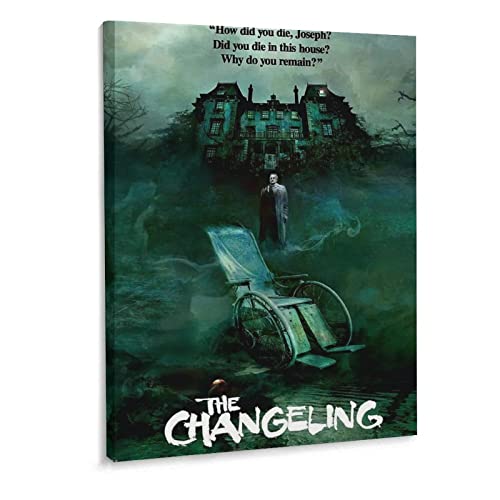 The Changeling Vintage Movie Poster Wall Art Paintings Canvas Wall Decor Home Decor Living Room Decor Aesthetic 12x16inch(30x40cm) Frame-style