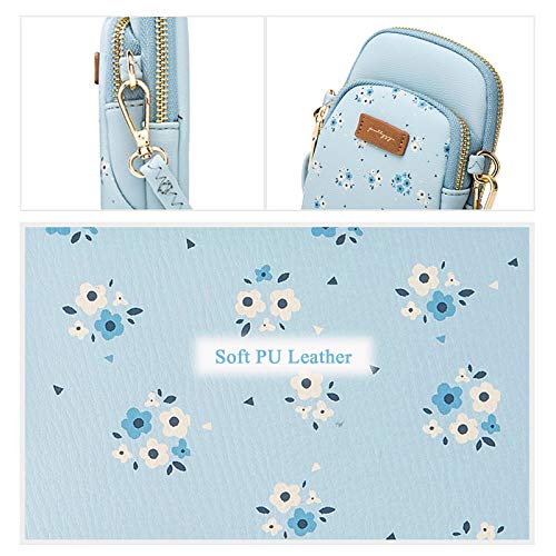 Techcircle Small Crossbody Purse for Girls, PU Leather Cell Phone Wallet Shoulder Bag with Removable Strap for iPhone 12/11/10/8/7, Galaxy Note8/Note9/S9+/S10+/S20 FE, LG Stylo 4/G8/G7/V50, Pink