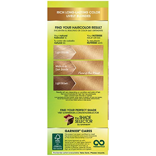 Garnier Nutrisse Nourishing Hair Color Creme, 83 Medium Golden Blonde (Cream Soda) (Packaging May Vary)