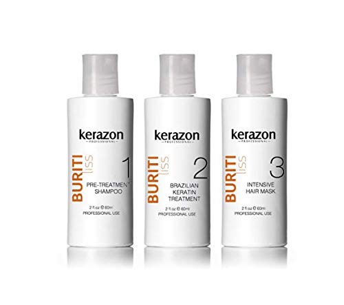 Brazilian Keratin Treatment Complex Blowout KERAZON kit 2oz/60ml - Tratamiento de Keratina Queratina BrasileĂąa para Alisar Importada