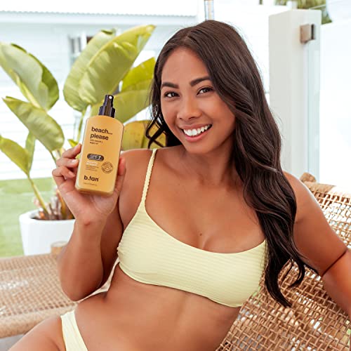 b.tan SPF 7 Deep Tanning Dry Spray | Beach... Please SPF 7 Tanning Oil - Get a Deep Beach Bronze & Golden Tan, Deeply Nourishes Skin from Marula & Argan Oil, Includes a Touch of Self Tan for an Extra Kick, Vegan, Cruelty Free 8 Fl Oz