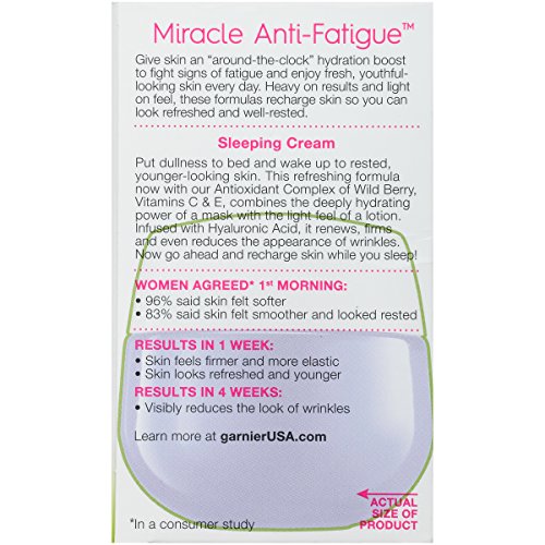 Garnier SkinActive Miracle Anti-Fatigue Night Cream, 1.7 Ounce