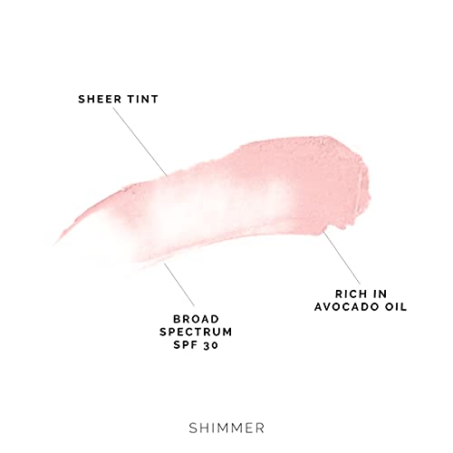 MDSolarSciences Tinted Lip Balm SPF 30 β Sheer Hydrating Sunscreen for Lips β Vegan, Gluten Free Lip Makeup with Naturally Moisturizing Shea Butter and Avocado Oil, Shimmer, 0.15 Oz