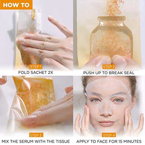 Garnier SkinActive Glow Boost Fresh-Mix Sheet Mask with Vitamin C, for all skin types, 1 count