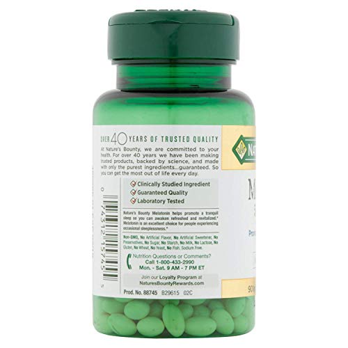 Nature's Bounty Melatonin 5 mg Dietary Supplement Softgels, Twin Pack 60 ea