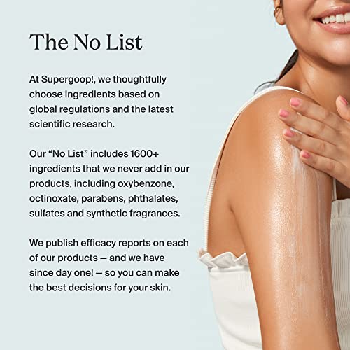 Supergoop! PLAY 100% Mineral Lotion - 3.4 fl oz - Broad Spectrum SPF 30 Sunscreen for Face & Body - Lightweight, Fast Absorbing + Water-Resistant - With Green Algae