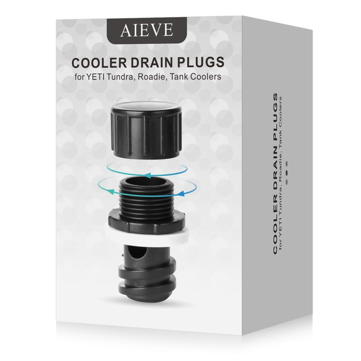 Aieve Drain Plug Hose Connection for YETI Cooler, Cooler Drain Plug Replacement for YETI, Cooler Plug Replacement for YETI Chest