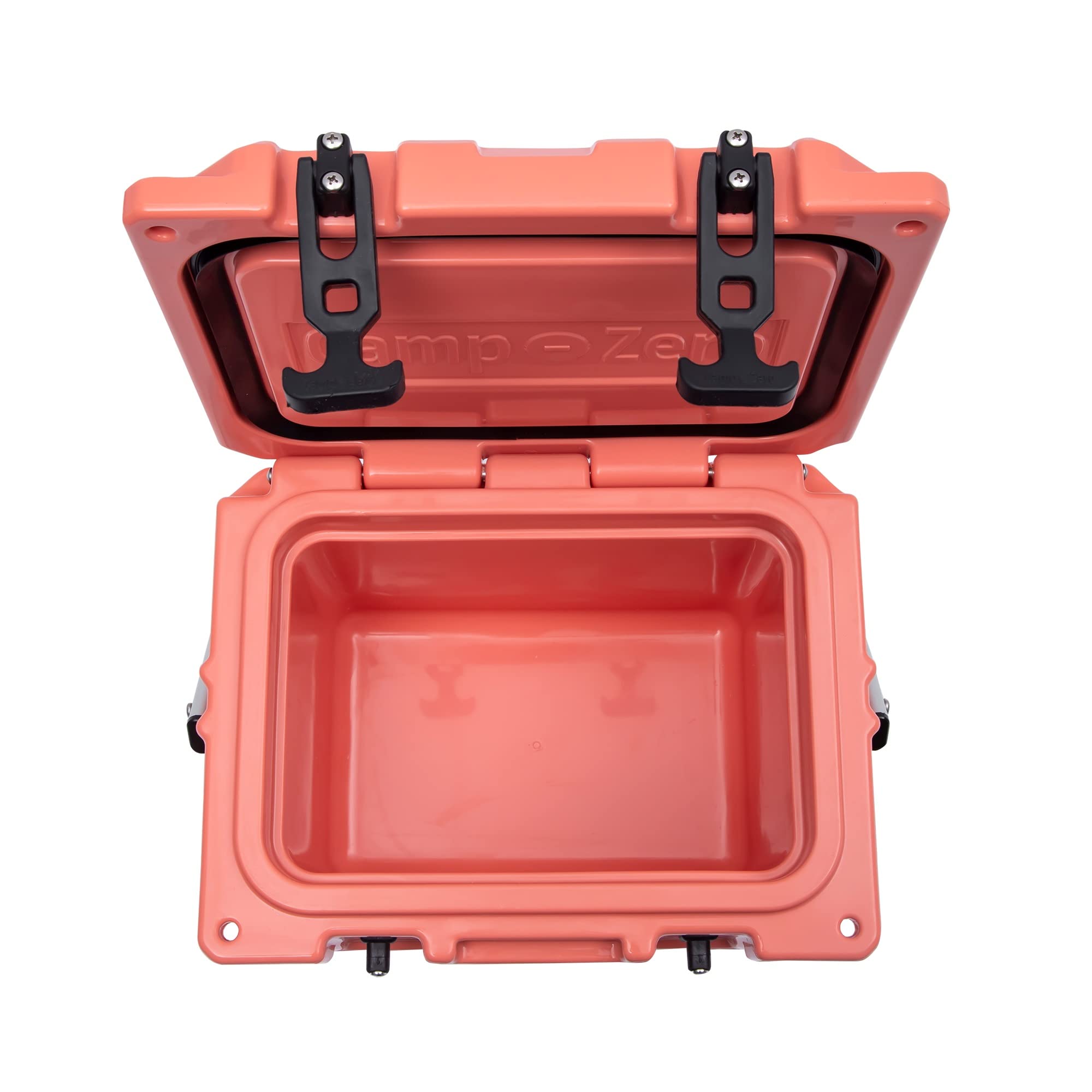 CAMP-ZERO 10L-10.6 Quart Portable Hard Cooler Ice Chest, Perfect for Drinks, Lunch, Beach, Picnics, Boating, Camping and Travel with 2 Molded-in Cup Holders and Folding Aluminum Handle