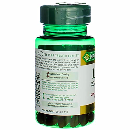 Nature's Bounty Lutein -- 20 mg - 40 Softgels