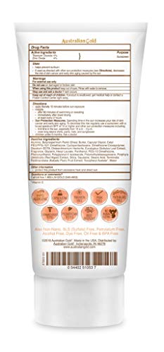 Australian Gold Botanical Sunscreen Mineral Lotion SPF 50, 5 Ounce | Broad Spectrum | Water Resistant