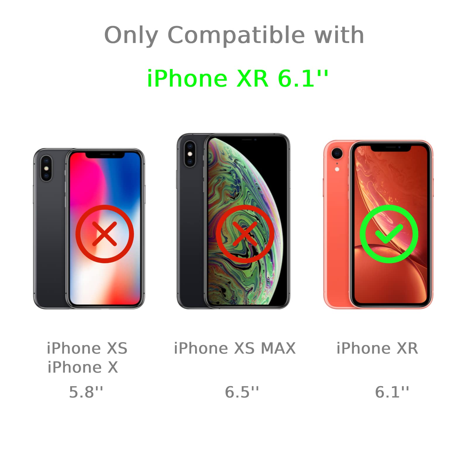 Flincloit Retro 70s Sun Rays Case Compatible with iPhone XR, Groovy Orange Pink Yellow Green Waves Case for iPhone XR for Men and Women, Unique Soft TPU Bumper Case Cover