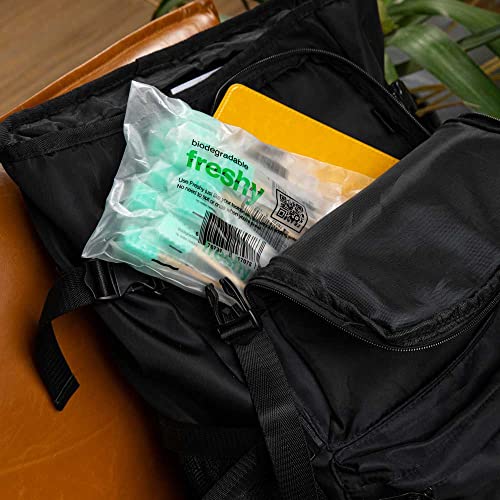 Biodegradable Super Freshy - Waterless Pre-Pasted Disposable Toothbrush | Better Than Gum, Easier Than a Toothbrush - After Coffee | After Lunch | On The Go Clean Mouth Solution - 20 Count…