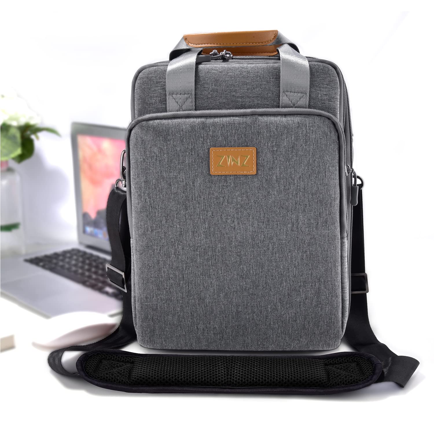 ZINZ Shoulder Strap 58" Universal Handbag Strap with Ultra-Thick Fixed Padded and Dual Balanced Adjustable Buckles Shoulder Crossbody Strap for Briefcase Messenger Bag Laptop Bag Luggage,Black