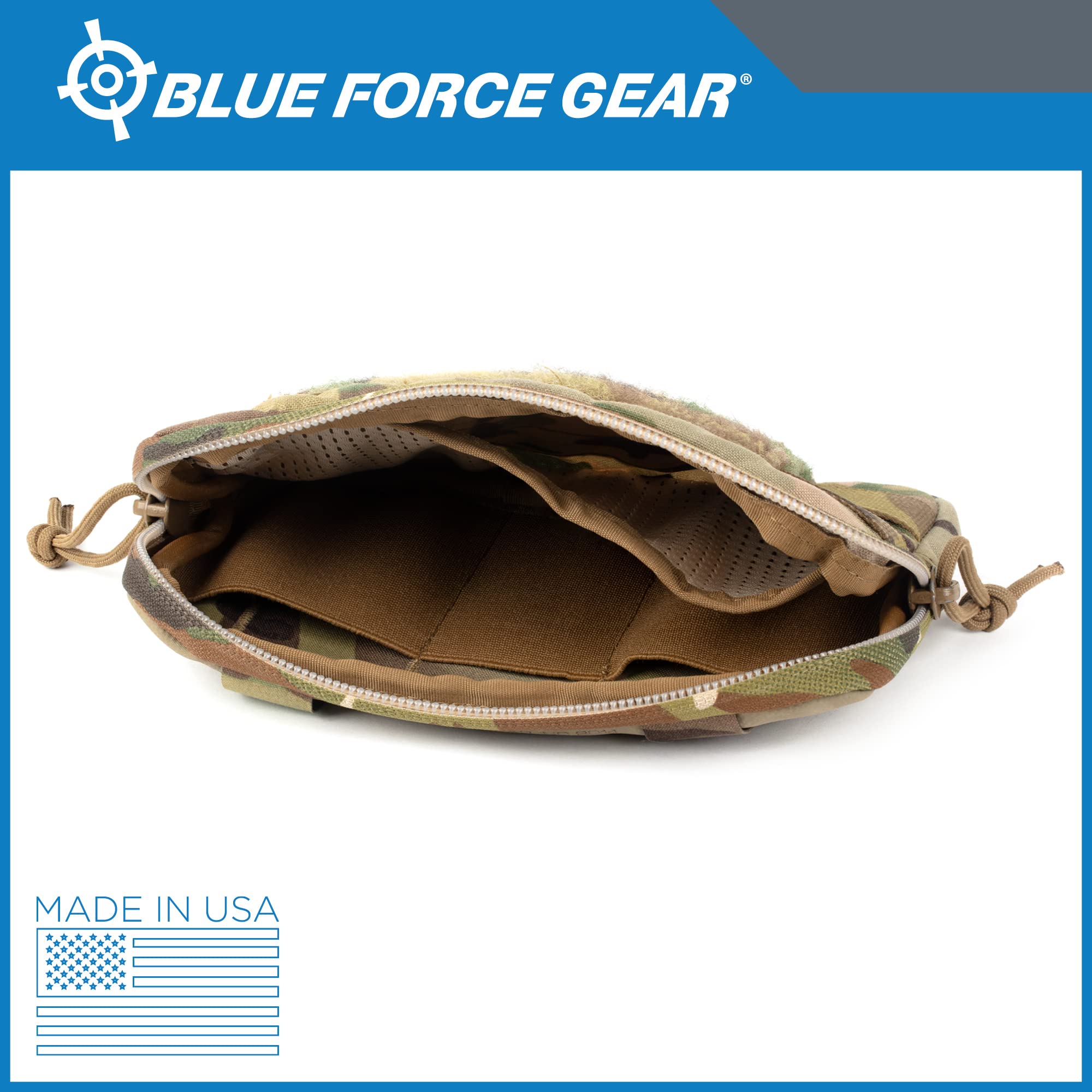 Blue Force Gear MOLLE Admin Pouch - EDC Pouch, Durable USA-Made MOLLE Accessories - Coyote Brown - 1 x 8 x 5.5 Inches