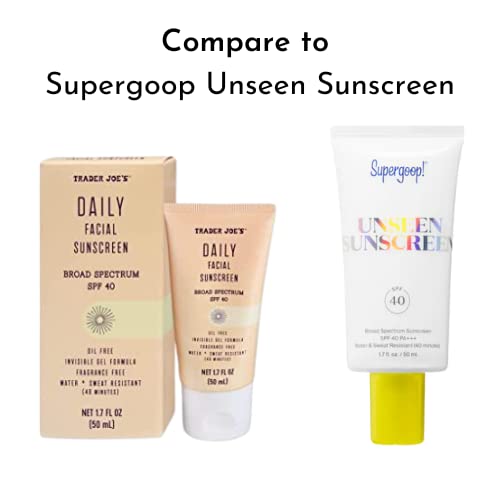 Trader Joe's Daily Facial Sunscreen Broad Spectrum SPF 40