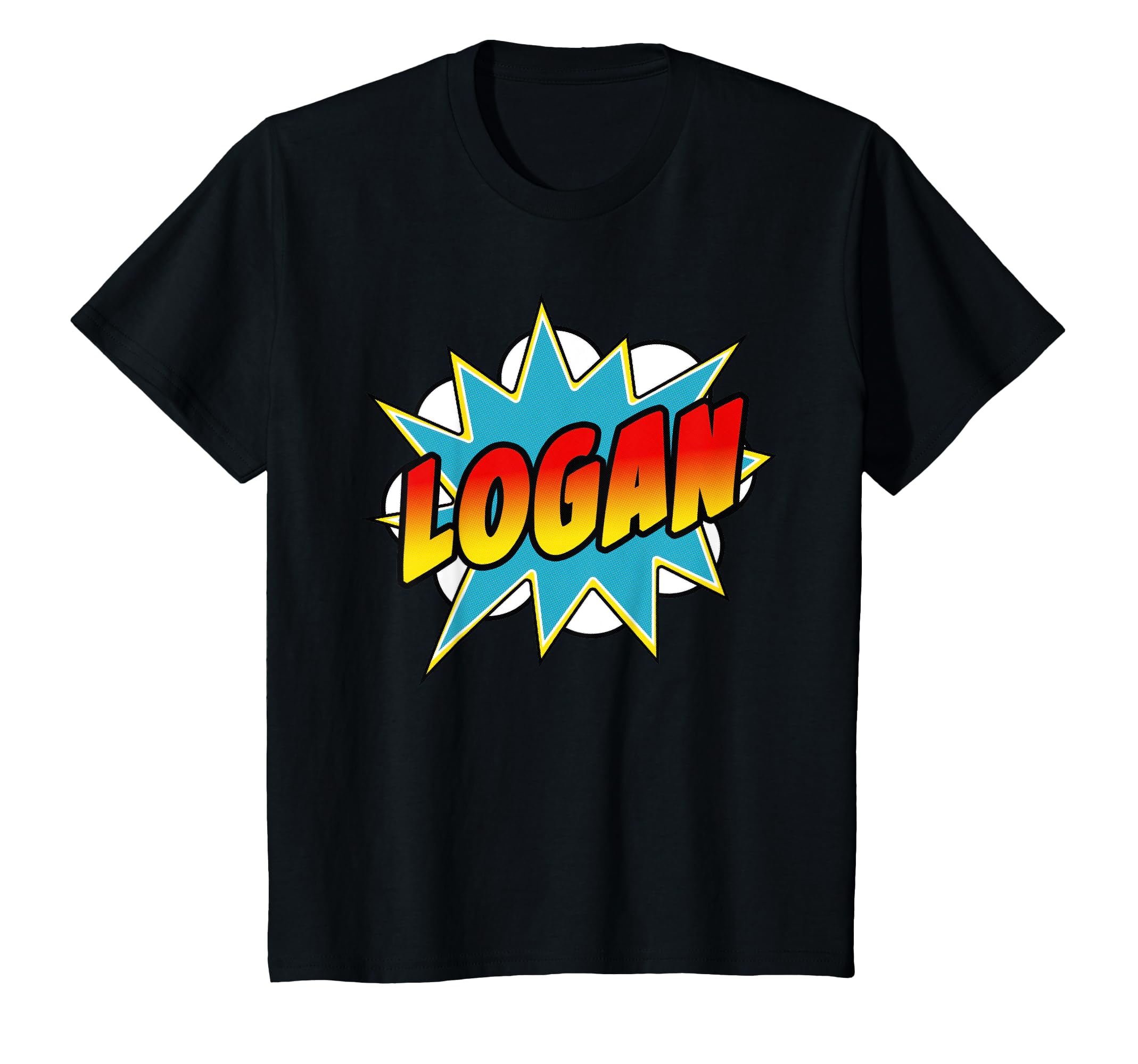 Kids Boys Logan Comic Book Superhero Name T-Shirt