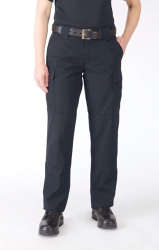 5.11 Tactical Women's TDU Pants, Regular Fit, Cargo Pockets, Style 64359, Dark Navy, 10 Regular