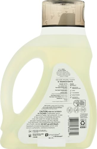 9 Elements Liquid Laundry Detergent, Eucalyptus Scent, 46 Oz, 46 Fl Oz