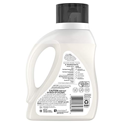 9 Elements Liquid Laundry Detergent, Eucalyptus Scent, 46 Oz, 46 Fl Oz