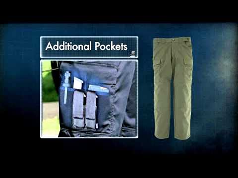 5.11 Tactical Women's TDU Pants, Regular Fit, Cargo Pockets, Style 64359, Dark Navy, 10 Regular