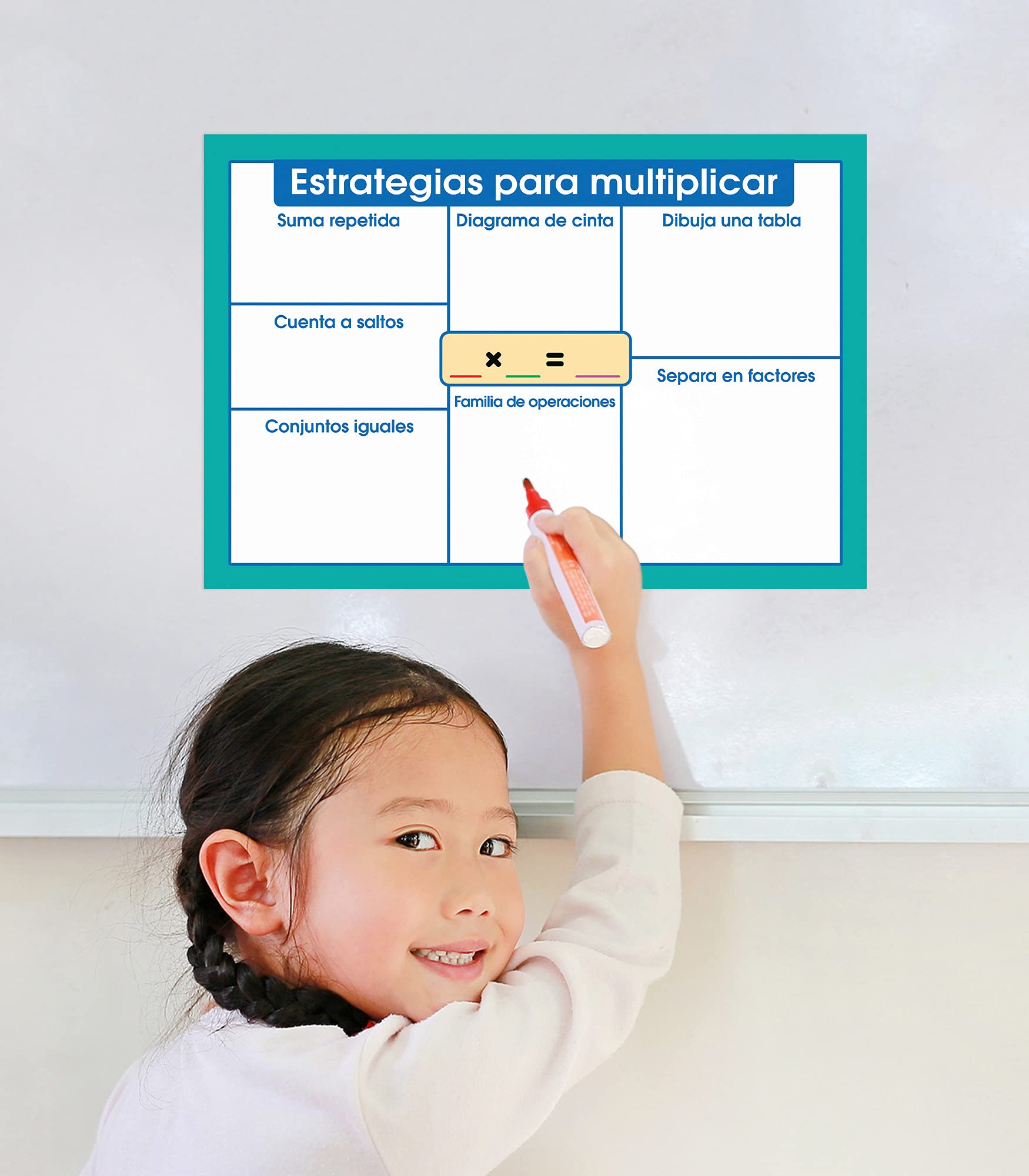Carson Dellosa Multiplicacion Instructional SetāReference Chart, Multiplication Charts With Multiplication Facts Through 12, Strategy Reference Bookmarks, Math Skills, Spanish Edition (69 pc)