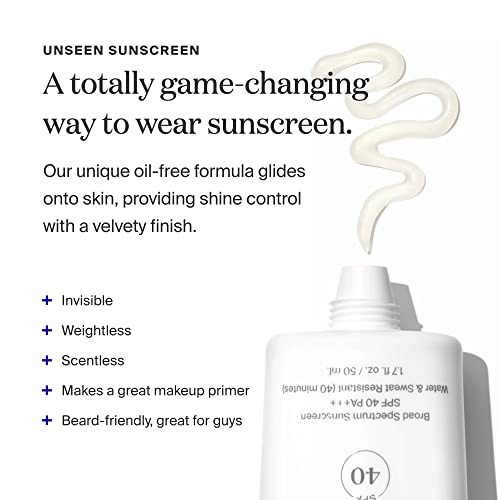 Supergoop! SPF Bestsellers Starter Kit - Reef-Friendly, Broad Spectrum Sunscreen for Face & Body - Includes Play Everyday Lotion SPF 50, Unseen Sunscreen, Glowscreen SPF 40 & Reusable Pouch