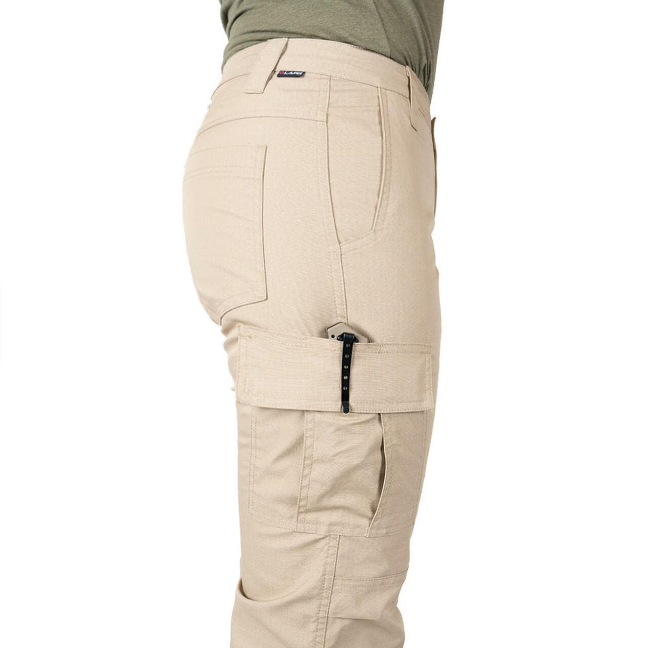 LAPG Women's Gear Stretch Tactical Pants, 7 Pocket Cargo Pants for Women, Durable Flex Ladies Work Pants for Outdoor & Hiking, Navy, 20 Regular