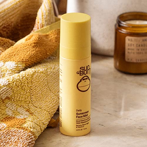 Sun Bum Skin Care SPF 30 Daily Sunscreen Face Mist | Vegan and Reef Friendly (Octinoxate & Oxybenzone Free) Broad Spectrum UVA/UVB Facial Sunscreen Spray with Vitamin E | 2.5 Fl oz
