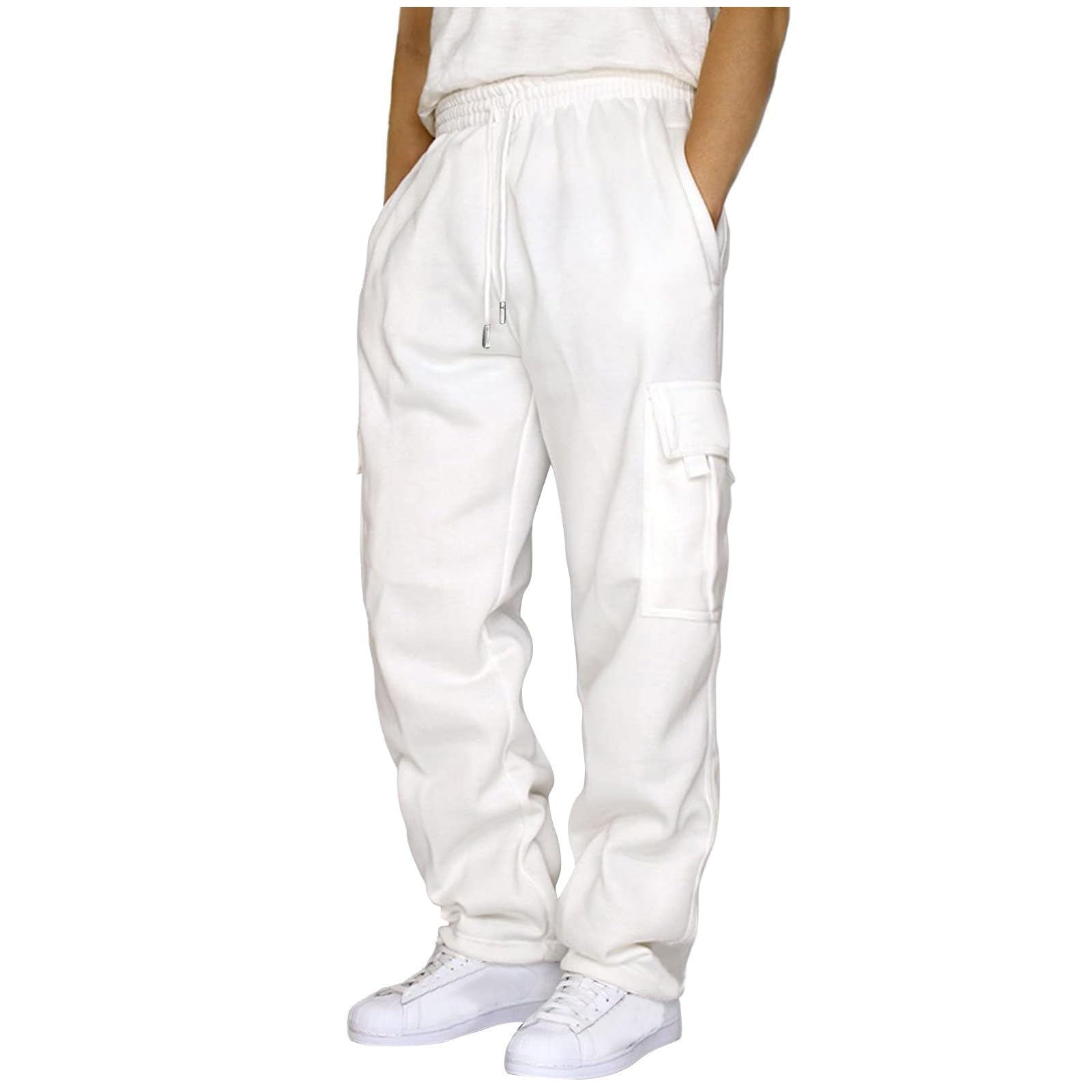 Sale Today Black Carpenter Pants for Men Mens Black Pleated Trousers Sports Fan Gifts for Men Police Tactical Pants Tailored Track Pants Long Fleece Pants Black Work Dress