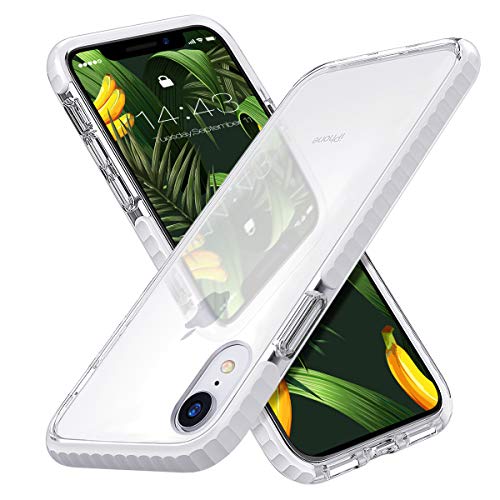 MATEPROX Phone XR Case Clear Thin Slim Anti-Yellow Anti-Slippery Anti-Scratches Cover Shockproof Bumper Case for Phone XR 6.1''(White)