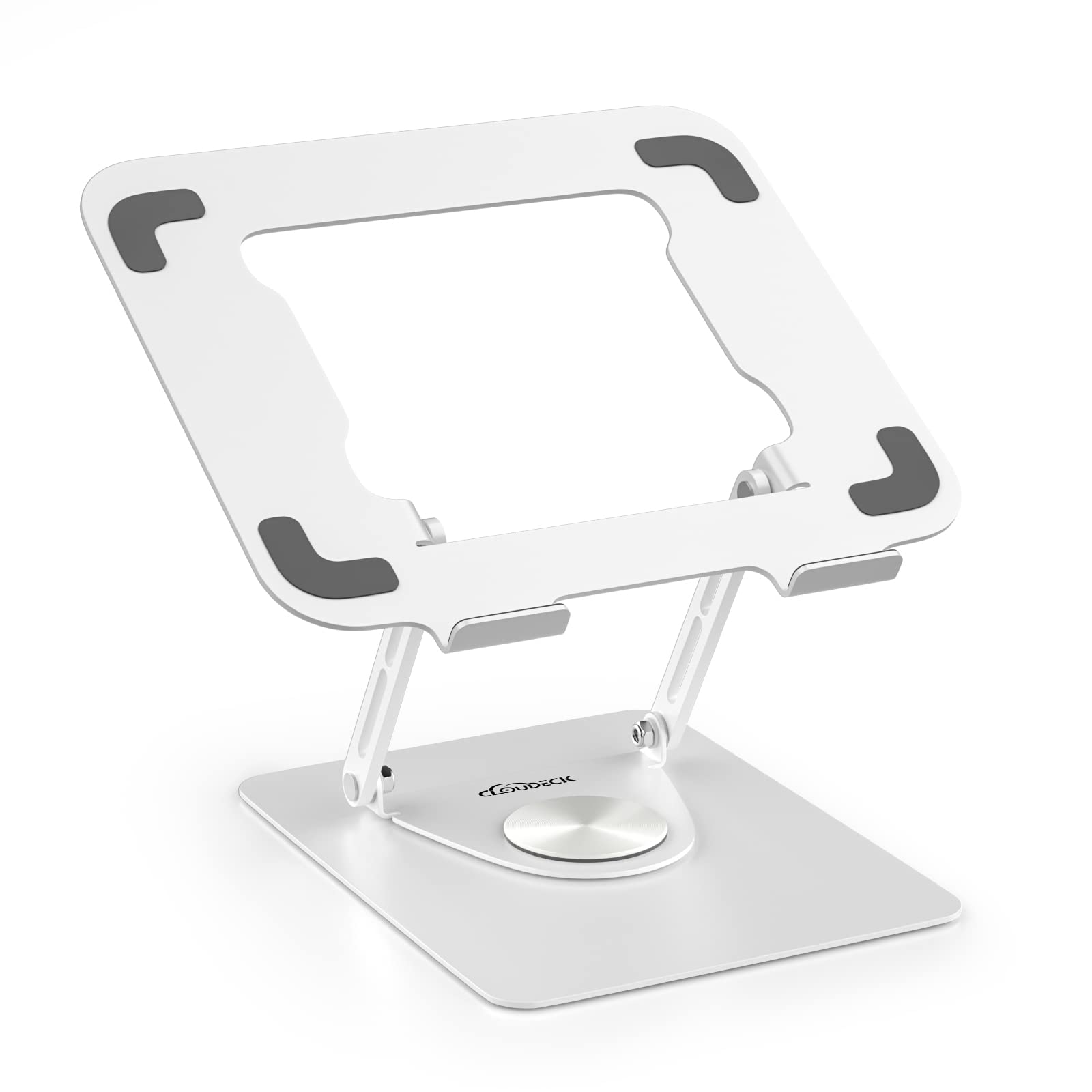 Cloudeck T360 Laptop Stand Anti-Shake with Heavy Swivel Base, Ergonomic Multi-Angle Adjustable Laptop Stand Riser iPad Holder for MacBook Pro/Air, Surface Laptop, Tablet UP to 17 inches