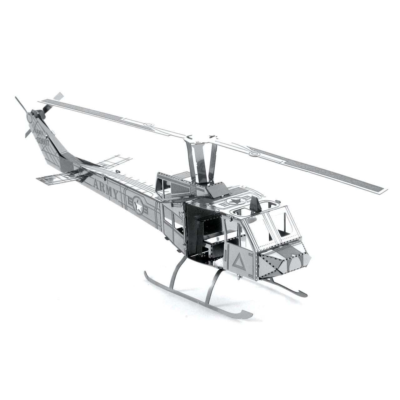 Metal Earth Huey UH-1 Helicopter 3D Metal Model Kit Fascinations