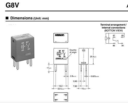 Omron Omron GMC Gm Relay 12088567 (Pack of 2)