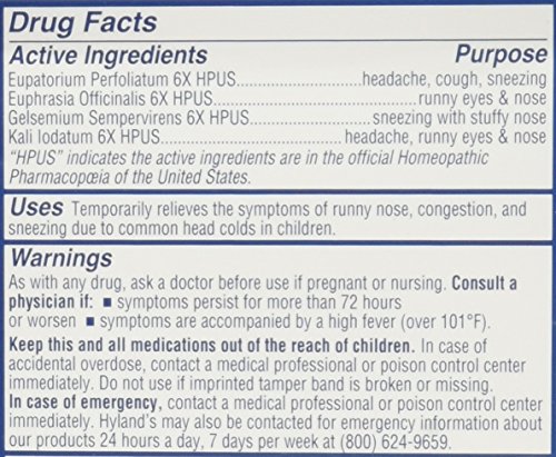 Hyland's Baby Homeopathic Tiny Cold Tablets