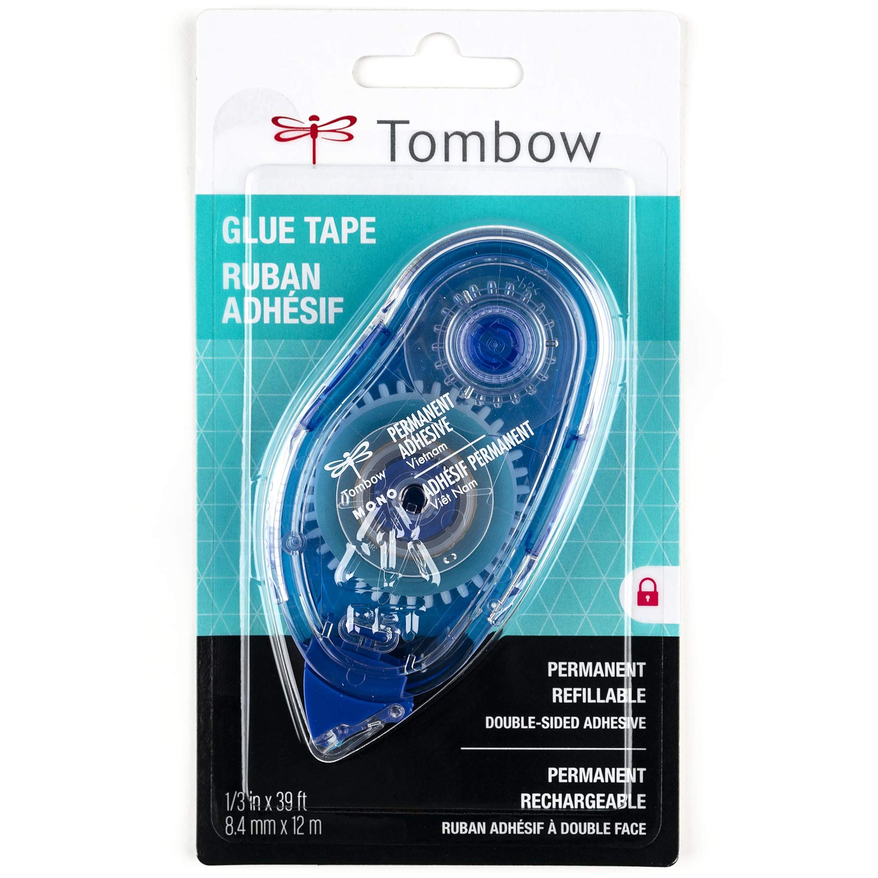 Tombow MONO Permanent Adhesive Applicator, 1/3-Inch by 472-Inch (62106)