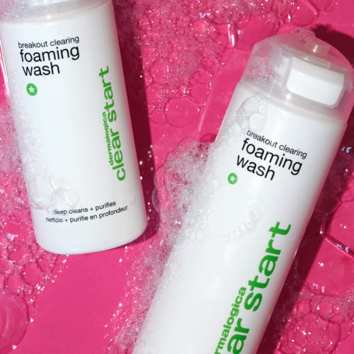 Dermalogica Breakout Clearing Foaming Wash - Acne Face Wash with Salicylic Acid & Tea Tree Oil - Dive Into Pores to Clear, Soothe, & Energize, 6 Fl Oz