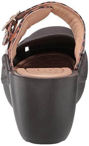 Dr. Scholl's Shoes Women's Dance On Clog, Brown Leopard, 7