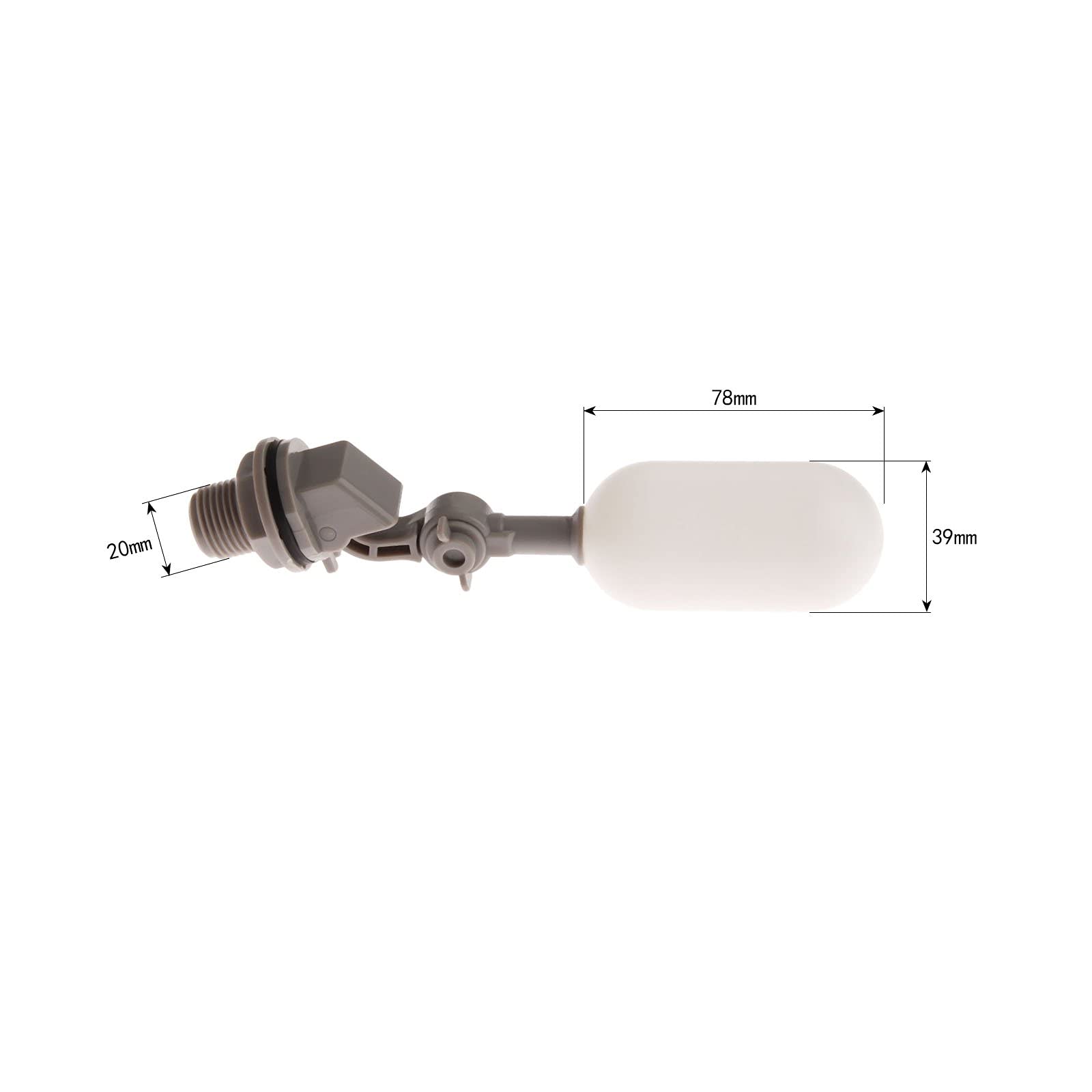 1/2" Float Ball Valve Automatic Fill Feed Humidifier Tank Pond Shut Off with Adjustable Arm for Ponds, Livestock Water Trough