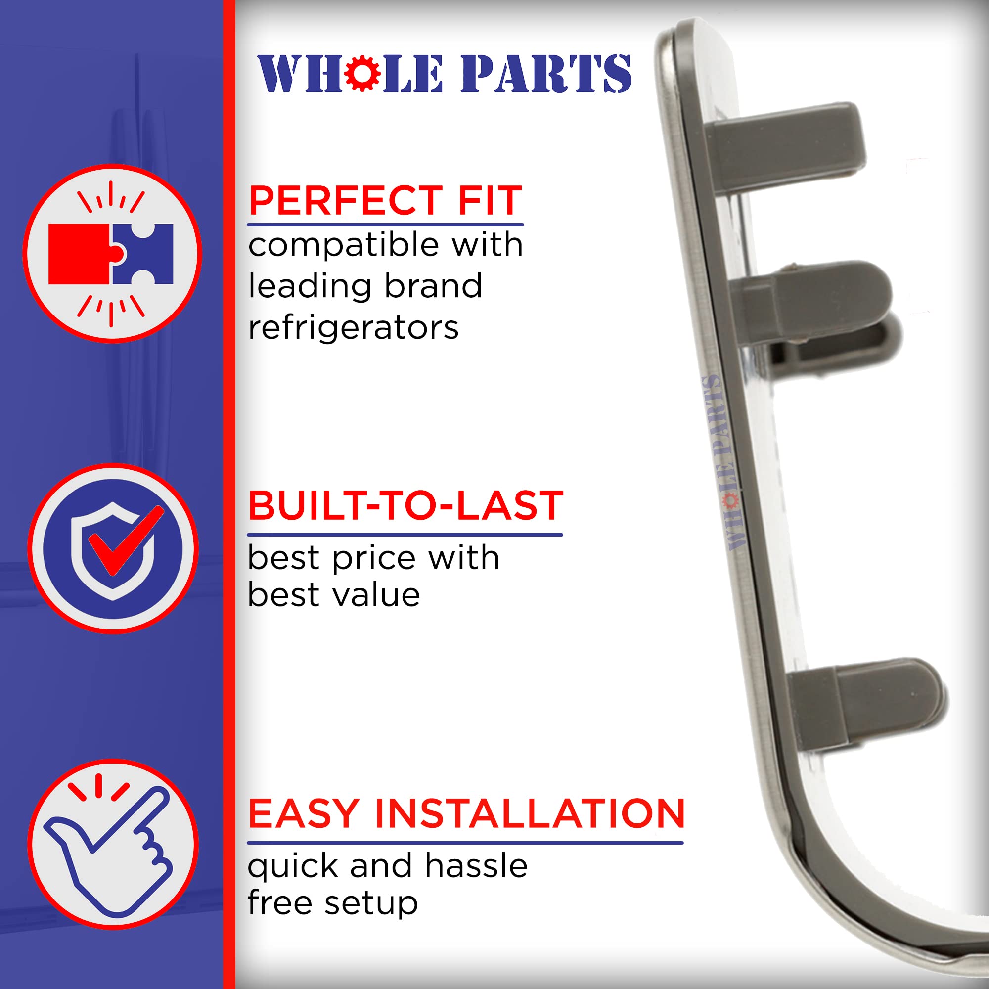 Whole Parts Refrigerator Button Assembly, Water Dispenser Lever Part# ABH74219603 - Replacement and Compatible with Some Bosch and Kenmore Refrigerators