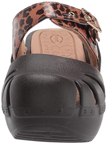 Dr. Scholl's Shoes Women's Dance On Clog, Brown Leopard, 7