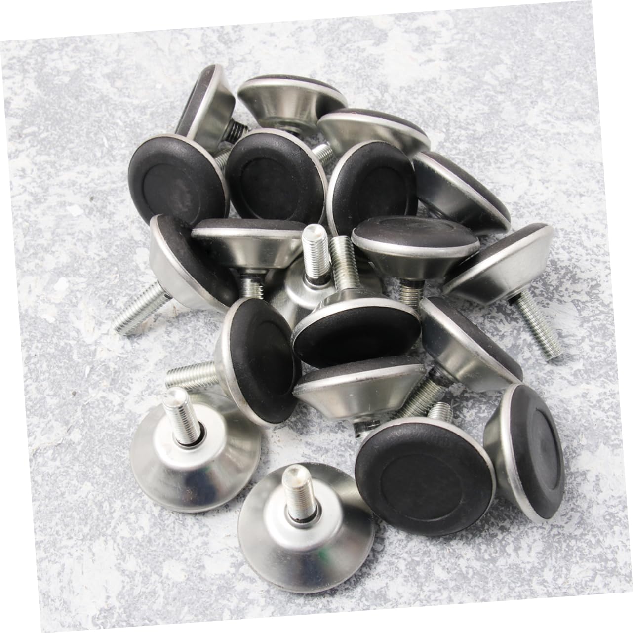 Healeved Universal Adjustable Furniture Foot Pads 20pcs Set 40mm Leveling Feet M8 Thread Design for Office Home