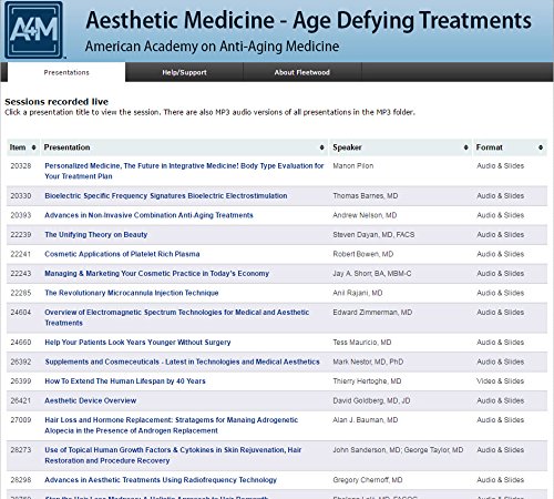 A4M Video Collection - Aesthetic Medicine - Age Defying Treatments