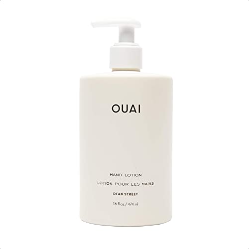 OUAI Hand Lotion. The Perfect Lightweight Formula to Hydrate Your Driest Spots. Made with Avocado, Jojoba and Rose Hip Oils to Lock in Moisture (16 Fl Oz)
