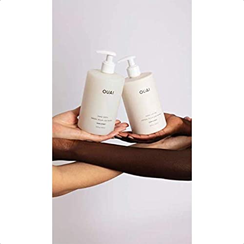 OUAI Hand Lotion. The Perfect Lightweight Formula to Hydrate Your Driest Spots. Made with Avocado, Jojoba and Rose Hip Oils to Lock in Moisture (16 Fl Oz)
