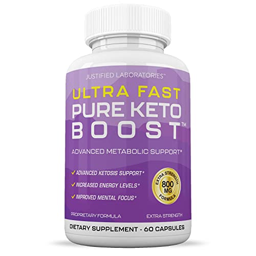 Ultra Fast Pure Keto Boost Pills Advanced BHB Ketogenic Supplement Exogenous Ketones Ketosis for Men Women 60 Capsules 10 Bottles