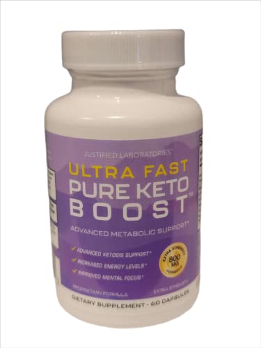 Ultra Fast Pure Keto Boost Pills Advanced BHB Ketogenic Supplement Exogenous Ketones Ketosis for Men Women 60 Capsules 10 Bottles