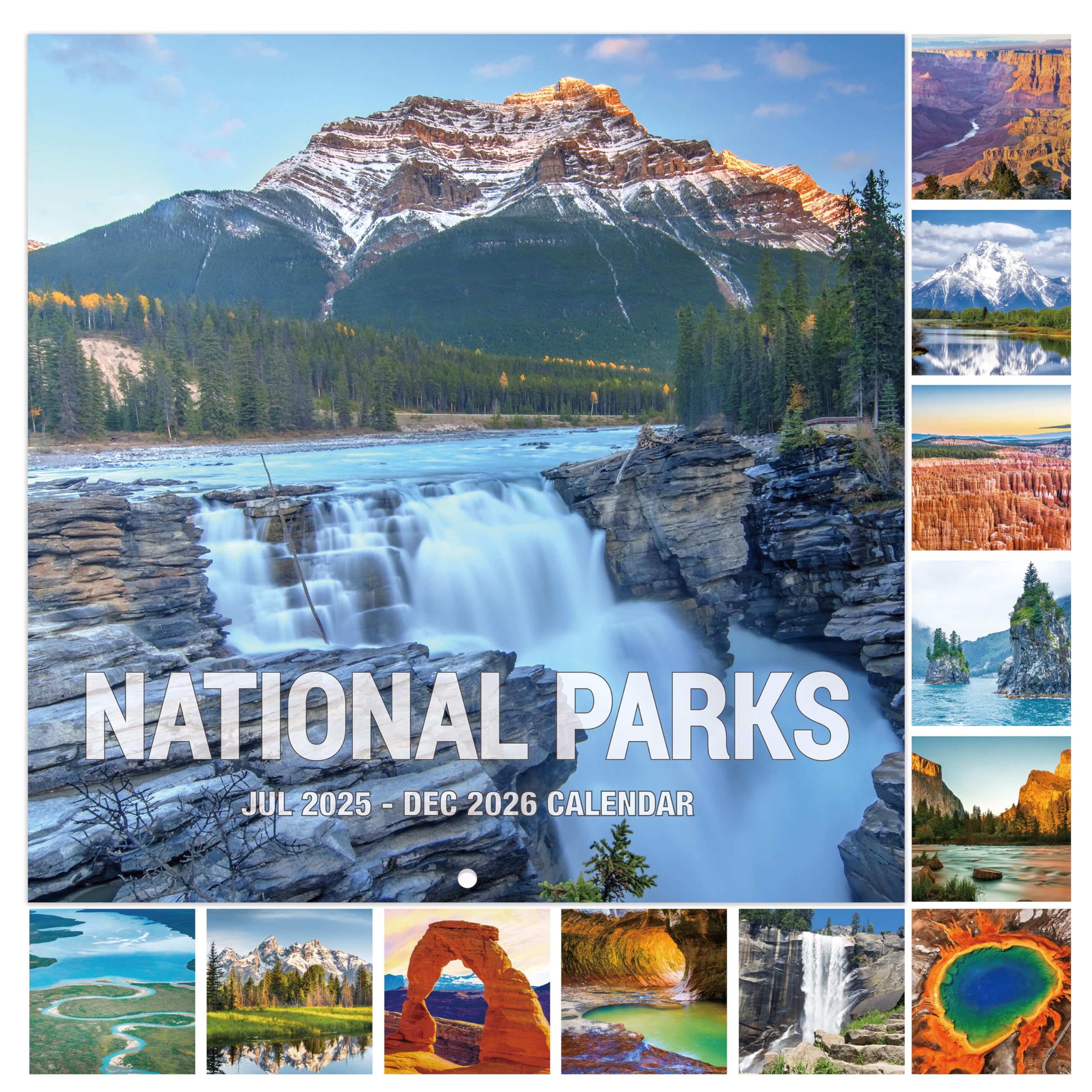 2023 Wall Calendar - 12 Monthly Wall Calendar Jan. 2023 - Dec. 2023, 12" x 24" (Open), 2023 Calendar Unruled Blocks(1.5" x 1.4") + Thick Glossy Paper - Bryce Canyon
