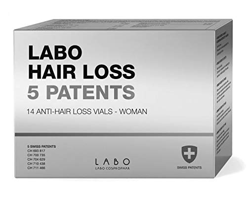 LABO HAIR LOSS 5 Patents ampoules for stopping hair loss for woman, 1 month. course