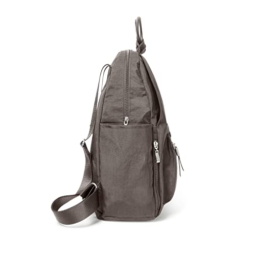 Baggallini womens New Classic Heritage With Rfid Phone Wristlet All Day Backpack, Sterling Shimmer, One Size US
